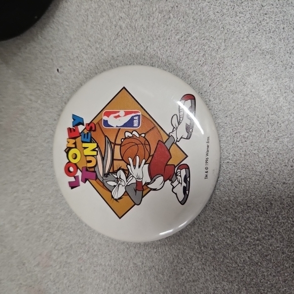 Other | Walmart Pinback Button Nba Looney Tunes 1996 Warner Bros Space ...